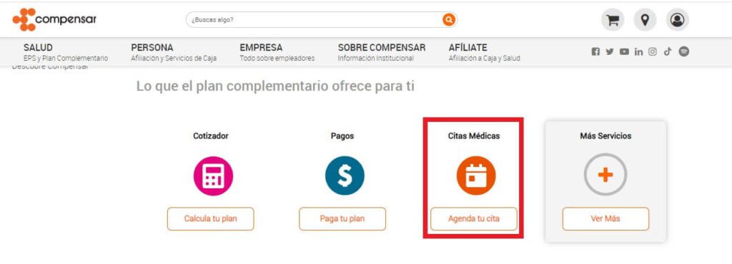 Guía para pedir del citas Plan Complementario Compensar [2024]